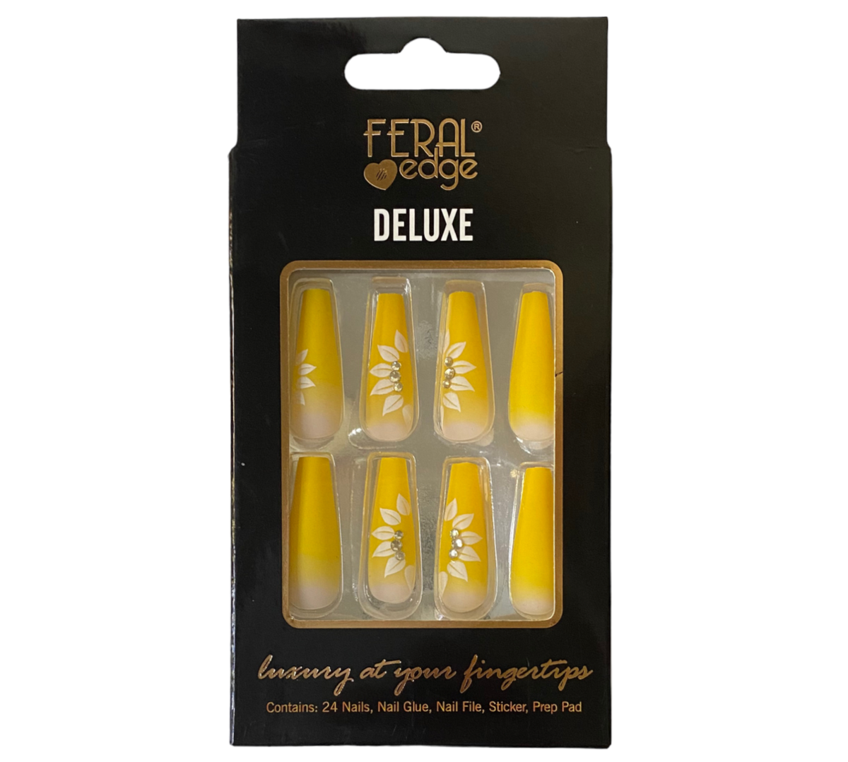 DELUXE YELLOW OMBRE FLOWER COFFIN SET | Feral Edge