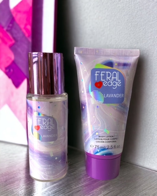 Lavender Fragrance Body Lotion and Body Mist set | Feral Edge