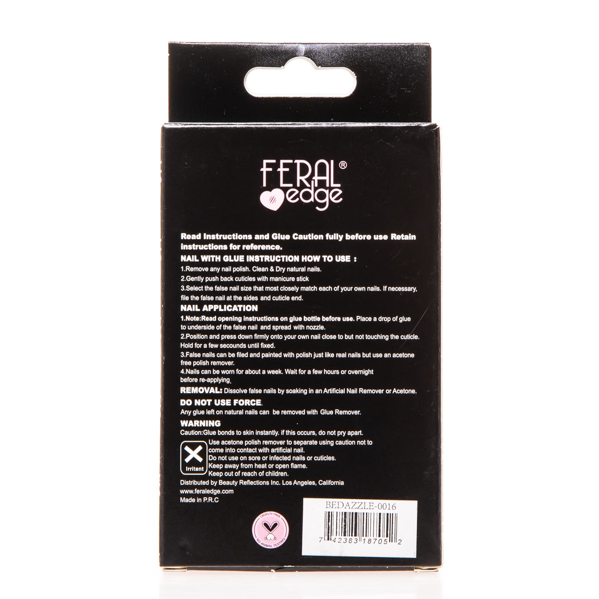 BEDAZZLE FRESH ICE BLUE DIAMONDS LONG NAIL SET | Feral Edge